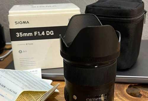 Объектив Sigma AF 35 mm f/1.4 DG HSM ART Nikon F