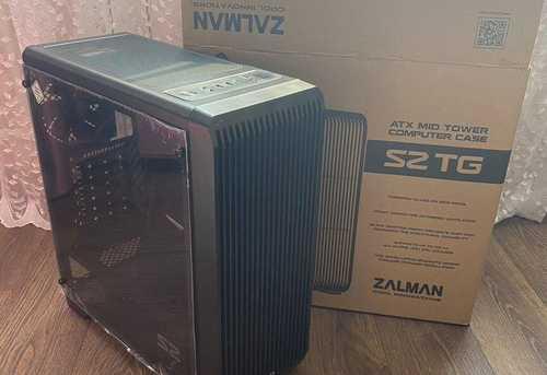 Новый корпус пк Zalman S2 TG, ATX, стекло, 3*120мм