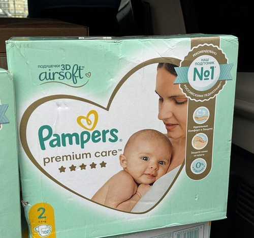 Подгузники pampers premium care 2 102