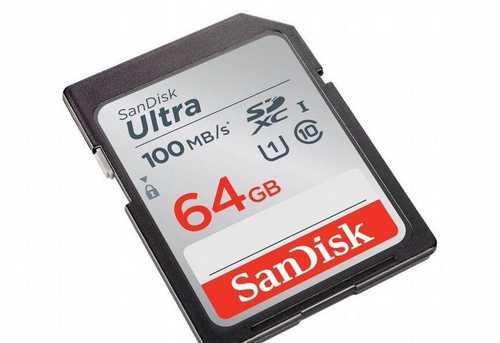 Карта памяти SanDisk sdxc Ultra Class 10