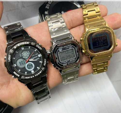 Мужские наручные часы casio g schok (стальные )