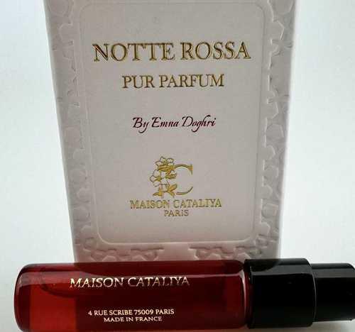 Пробники духов maison cataliya notte rossa (U) PUR perfum tube spray 2ml