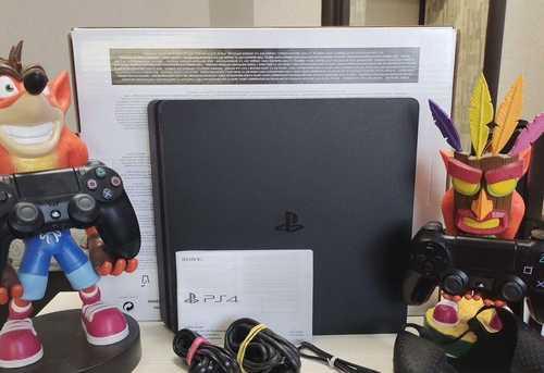 Sony PS4, Slim, 50+игр, 2 геймпада