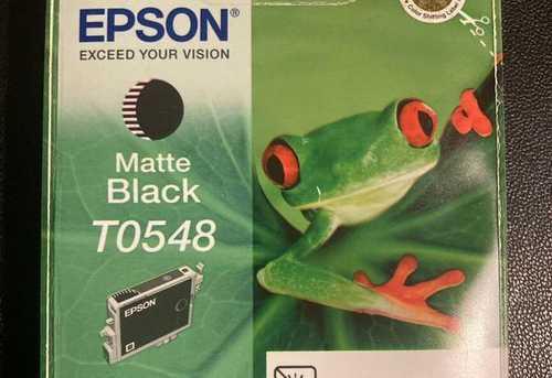 Картридж Epson Matte Black T0548 новый