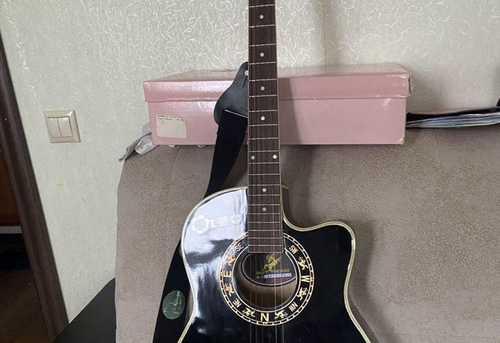 Акустическая гитара черная