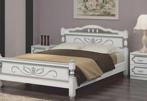 Кровать новая "Карина-5 белая" с матрасом