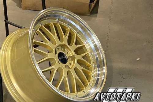 Диски с полкой стиль bbs lm r19 5-112 9,5 gold
