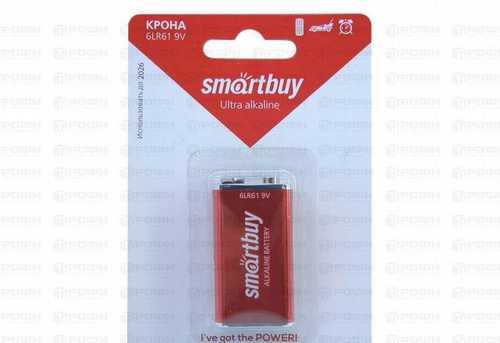 Батарейка алкалиновая Крона Smartbuy 6LR61 sbba-9V