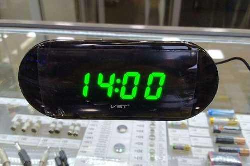 Часы электронные с будильником, питание USB
