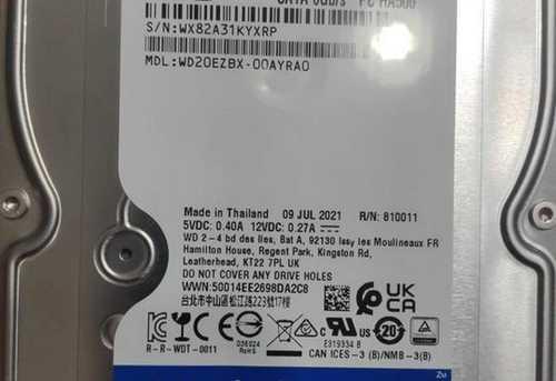 Жесткий диск HDD WD Blue 2TB (WD20ezbx)