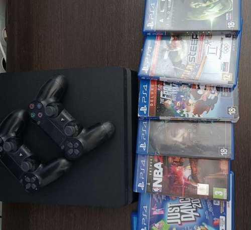 Sony PS4 slim + 50игр