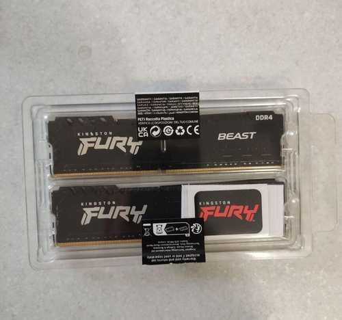 Kingston Fury 3733 CL19 DDR4 16GB гарантия