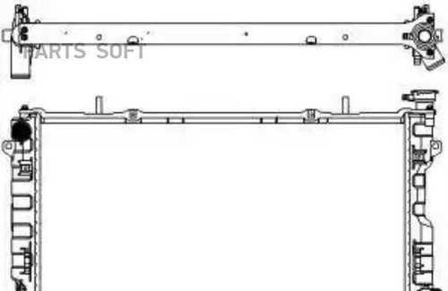 Радиатор охлаждения Додж Караван 2000