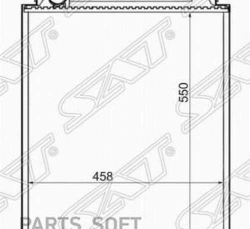 Радиатор охлаждения Митсубиси Кантер 4M40 93- 550M