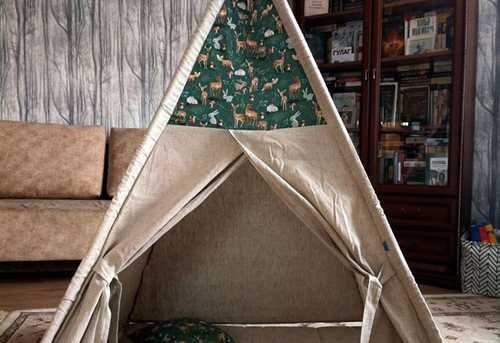 Палатка вигвам(комплект с матрасом и подушкой)