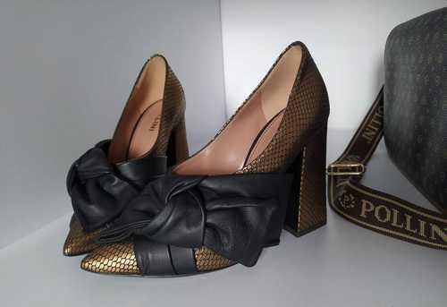Туфли женские Pollini 37 кожа оригинал