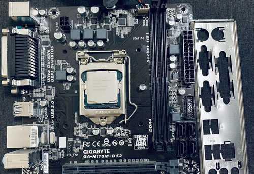 Связка Gigabyte ga-h110m-ds2+pentium g4560+кулер