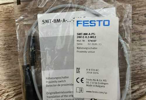 Датчик положения Festo SMT-8M-A-PS-24V-E-0,3-M12
