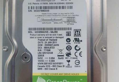 Жесткий диск western digital 320 gb