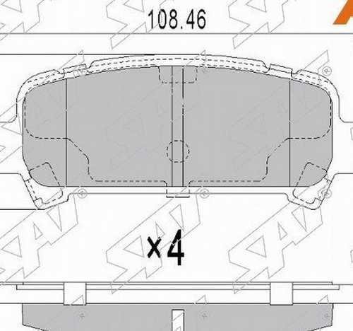 Колодки тормозные задние subaru legacy