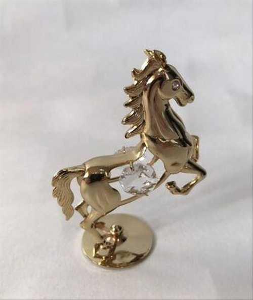 Фигурка лошадка с кристаллами Сваровски