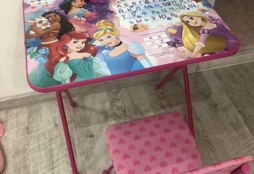 Детский стол и стул ника кидс принцессы диснея