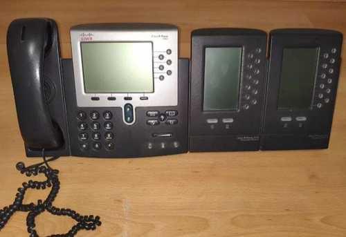IP Телефон Cisco CP-7962 и две консоли CP-7915