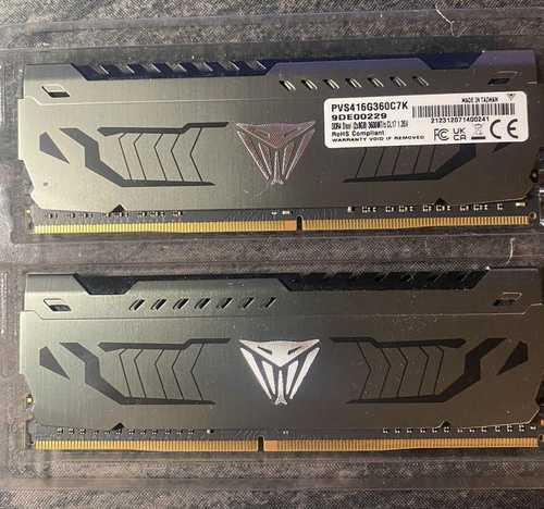 Оперативная память ddr4 16gb 3600 patriot