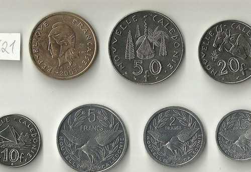 Набор 7 монет Новая Каледония 1986-2003 года
