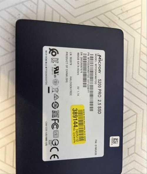 SSD Micron 5200 Pro 2.5