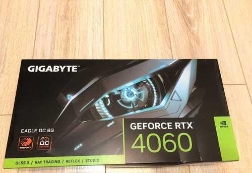 Видеокарта gigabyte nvidia RTX4060 eagle OC новая