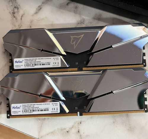 Оперативная память netac shadow rgb ddr5 16gb 4800