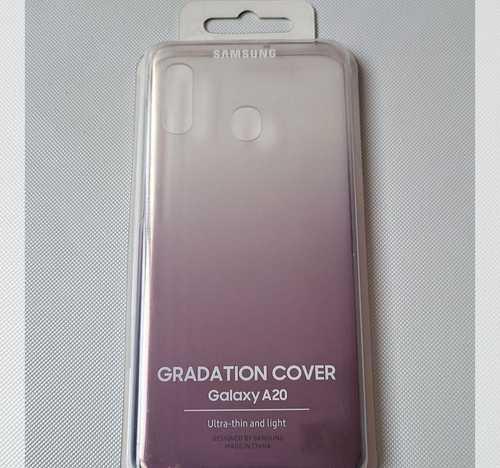 Чехол Gradation Cover на Samsung A20 оригинал