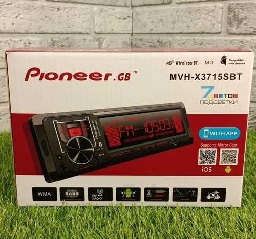 Магнитола автомобильная 1 DIN Pioneer MVH-X3715SBT