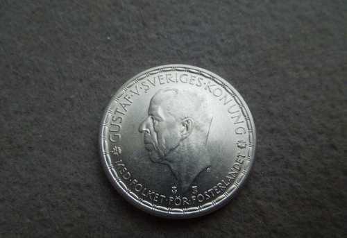 2 кроны 1950,52,71 Швеция нечастый номинал серебр