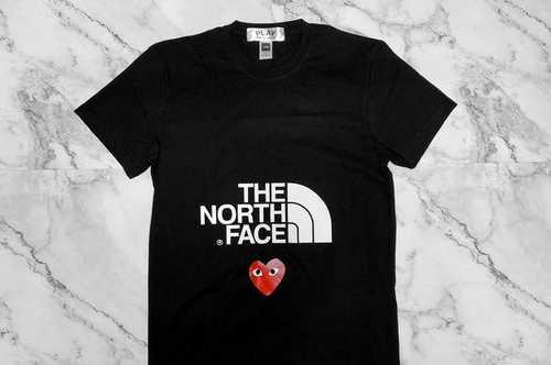 Новая футболка CDG Play x TNF The North Face