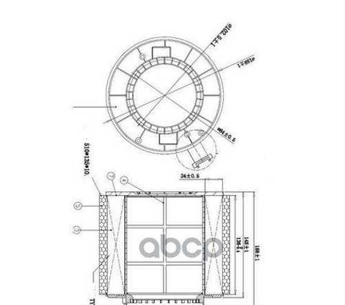 Фильтр воздушный doubleforce DFA1145 double force