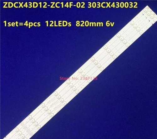 Led подсветка zdcx43D12-ZC14F-02, 303CX430032