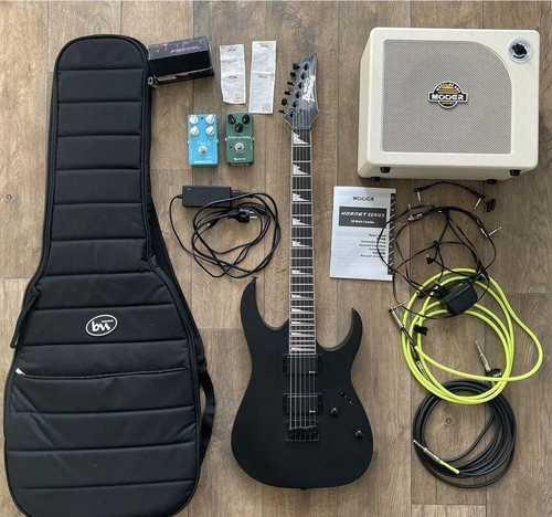 Электрогитара Ibanez Gio grg121dx bkf + комбик