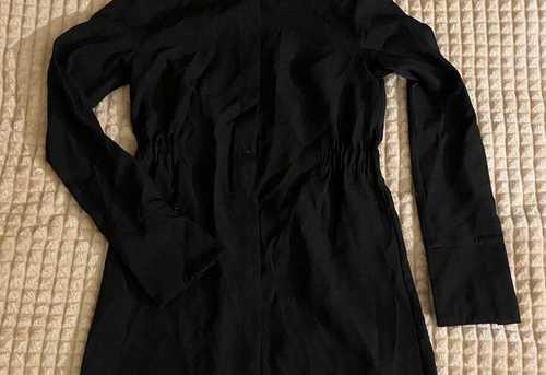 Платье рубашка Черное