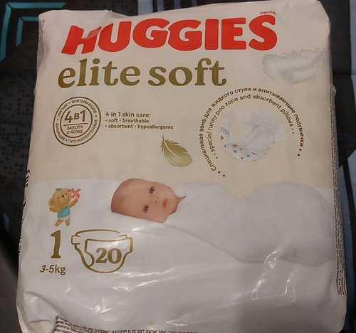 Подгузники huggies elite soft 1