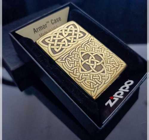 Зажигалка zippo с гравировкой Кельтские узоры