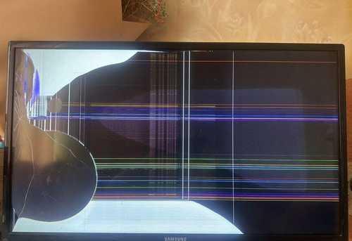Разбитый телевизор Samsung