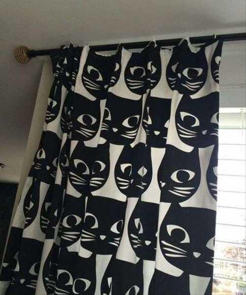 Шикарные шторы в детскую коты