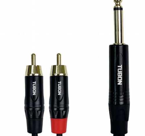 Кабель Tubon Mono 6.3 мм - 2 x RCA J2R001 1.5м