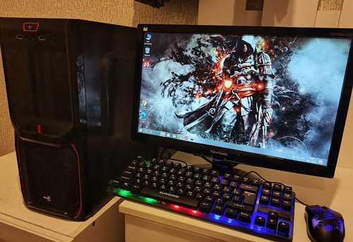 Игровой 4*3.7 Ггц,8 гб,SSD,GTX650 DDR5+21"