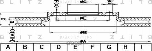 Диск тормозной перед BS0167 Blitz