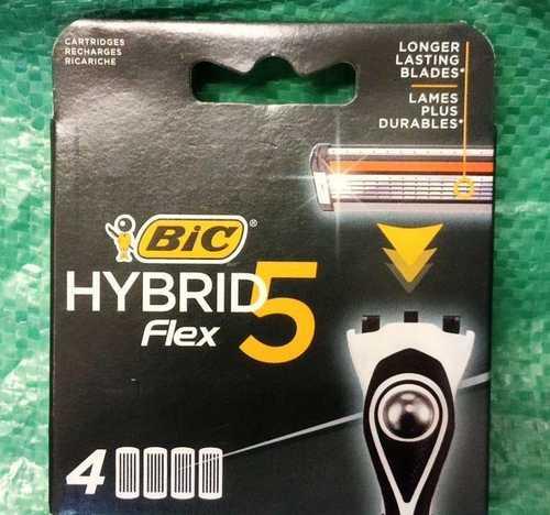 Bic Flex Hybrid 5 кассеты для бритья 4 шт