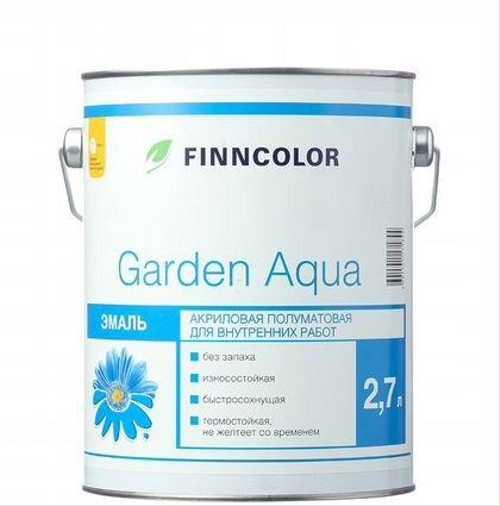 Эмаль акриловая Finncolor Garden Aqua база A 2,7 л