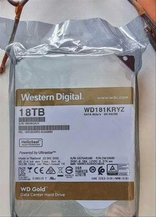Жесткий диск Western Digital WD Gold 18 тб